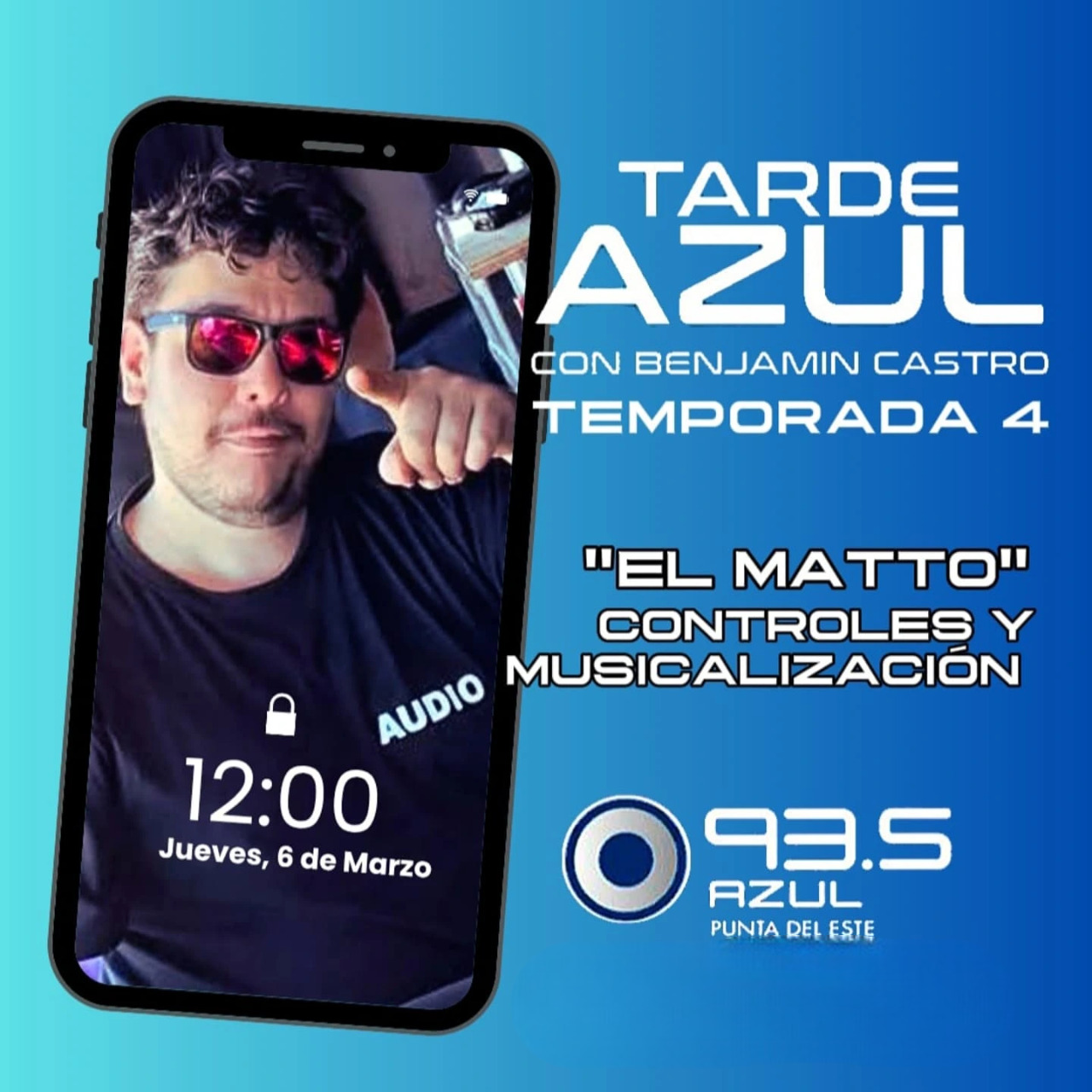 93.5 FM - Tarde Azul con Benjamin Castro