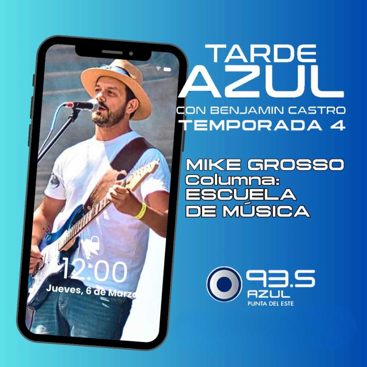 93.5 FM - Tarde Azul con Benjamin Castro